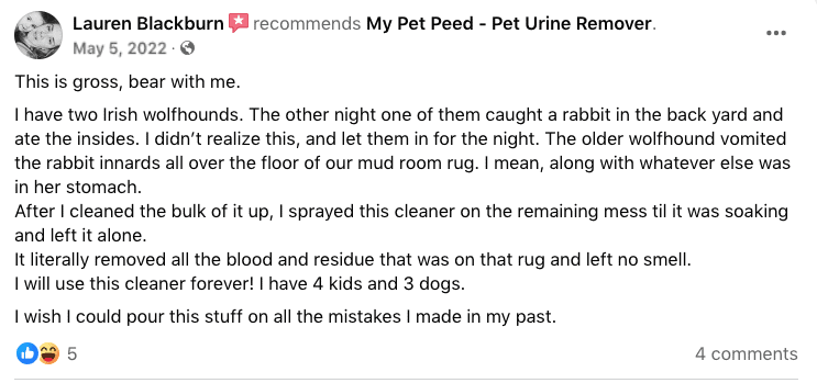 I will use this cleaner forever! | My Pet Peed - Pet Urine Remover