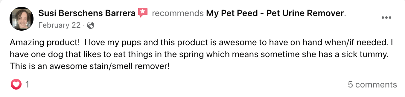 Sick tummy...My Pet Peed saves the day! | My Pet Peed - Pet Urine Remover