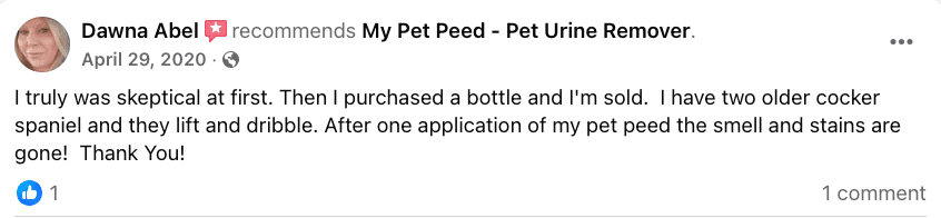 Am sold! | My Pet Peed - Pet Urine Remover
